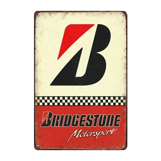 Vintage Metal Gas Station Decorative Signs – Rapid Metal Art