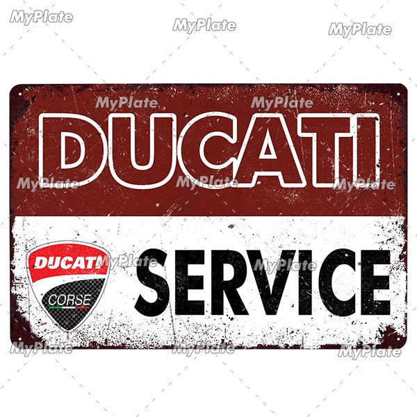 DUCATI Vintage Metal Signs – Rapid Metal Art